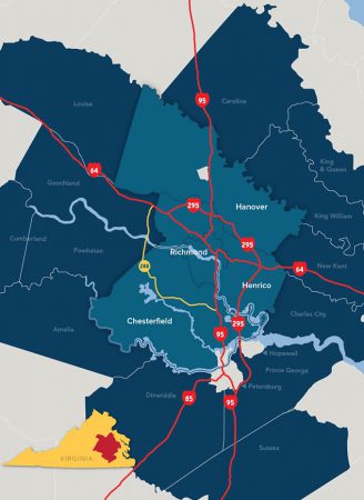 Maps | Greater Richmond Partnership | Virginia | USA