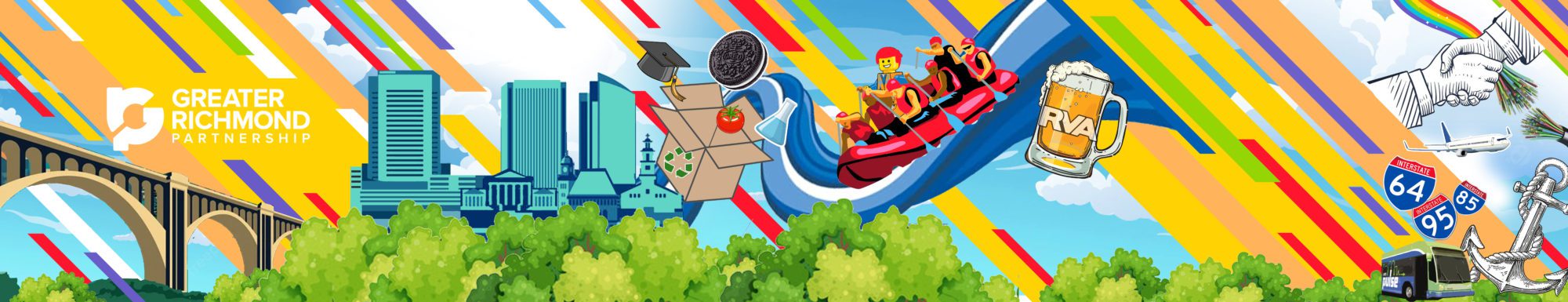 New GRP mural welcomes business executives to Greater Richmond